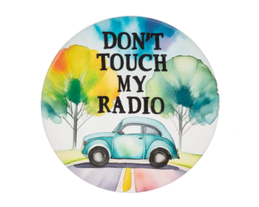 Don't Touch My Radio Car Coaster – Something Different Shopping