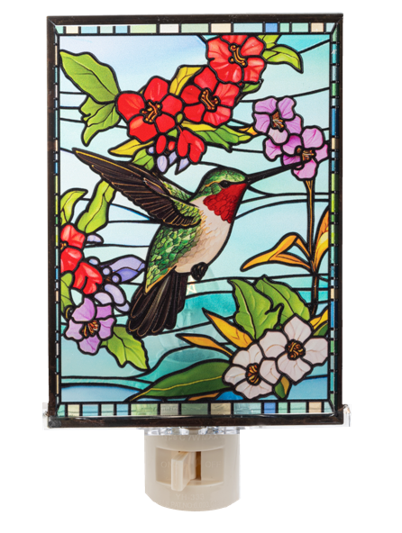 Stained Glass Hummingbird Night Light – Something Different Shopping
