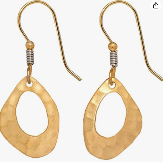Gold Open Shape and Wire Earrings – Something Different Shopping