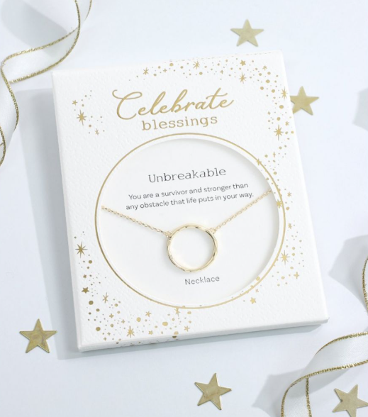 Unbreakable Necklace by Celebrate Blessings (Gold) – Something ...